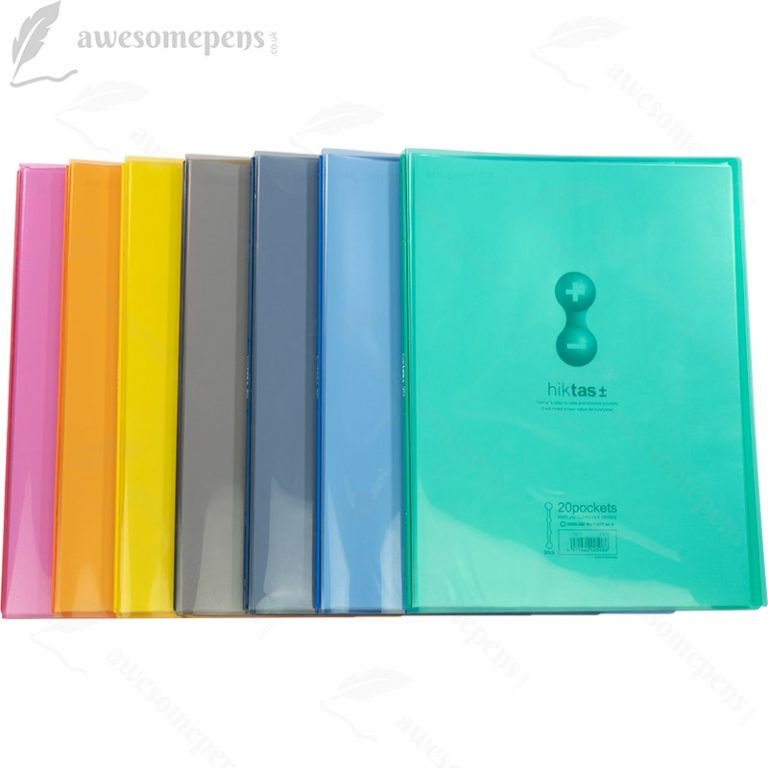 KING JIM Clear Pocket Display Book - A4 - 10 or 20 Pockets - Awesome Pens