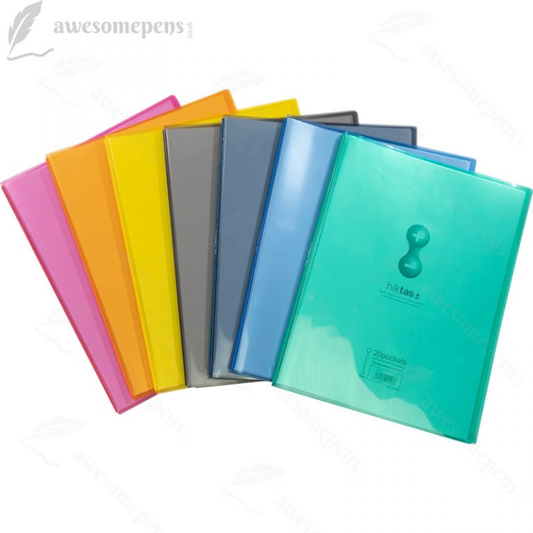 KING JIM Clear Pocket Display Book - A4 - 10 or 20 Pockets - Awesome Pens