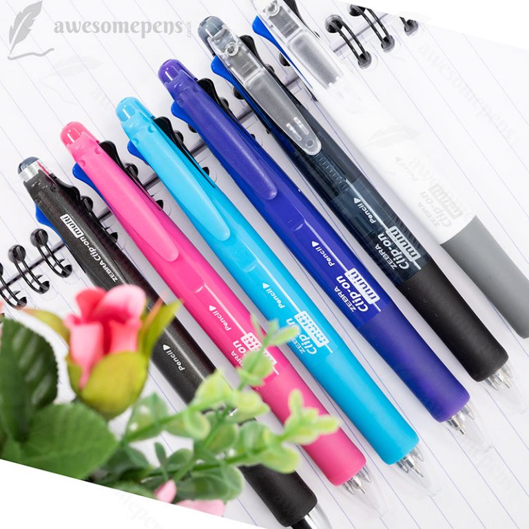 Zebra Clip-On 4 Colour 0.5mm Ballpoint Multi Pen and 0.5mm Pencil ...