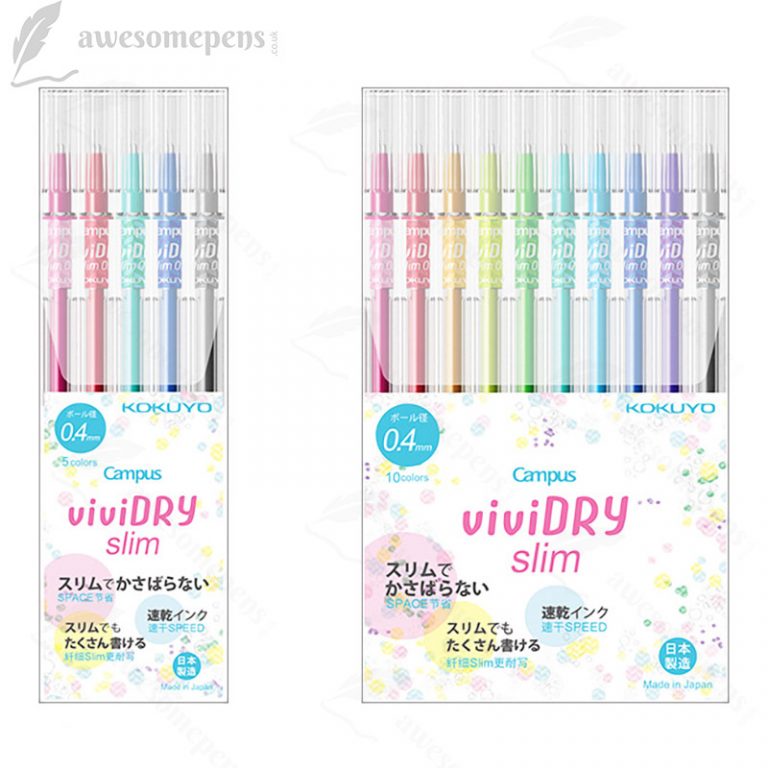 * Kokuyo Campus viviDRY Slim Gel Pen - 0.4mm - awesomepens.co.uk