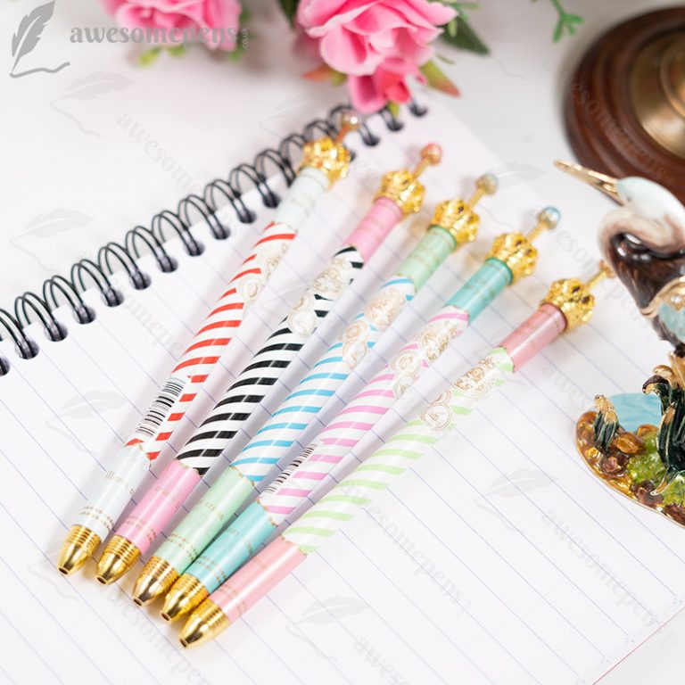 Majolica Crwon Ballpoint Gel Ink Pen 0.5mm Black Ink - Awesome Pens