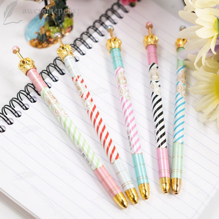 Majolica Crwon Ballpoint Gel Ink Pen 0.5mm Black Ink - Awesome Pens