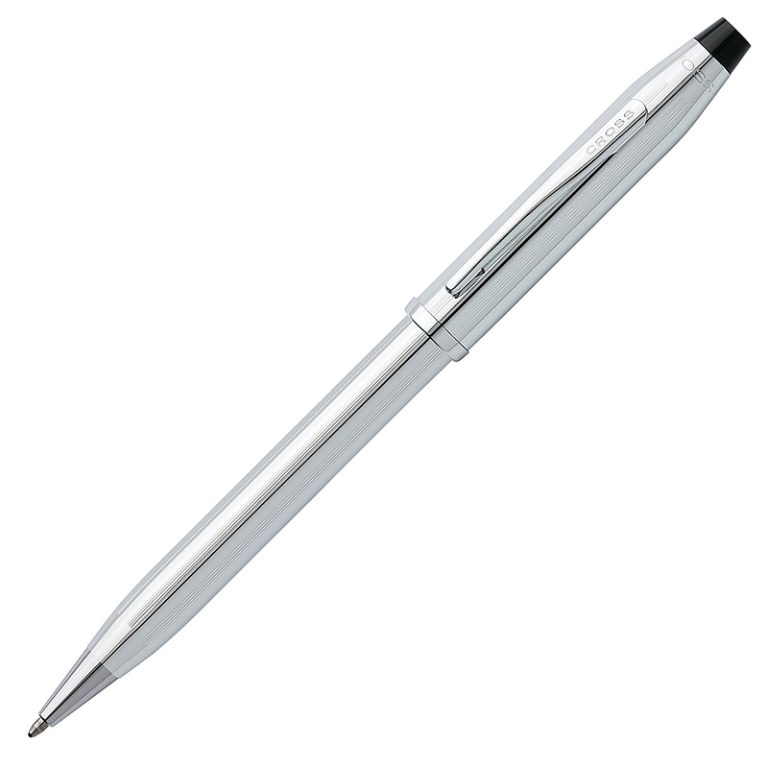 Cross Century II Lustrous Chrome Ballpoint Pen And Rollerball Pen ...